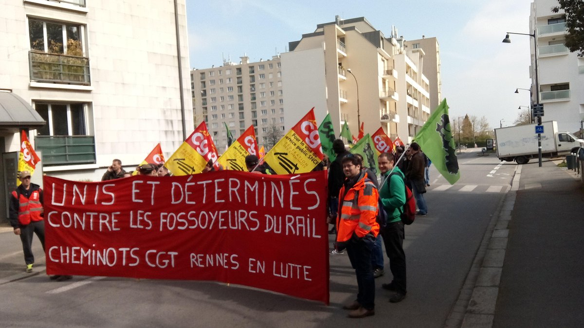 Rennes (35) : Cheminots et postiers, même combat ! | Portail de Lutte ...